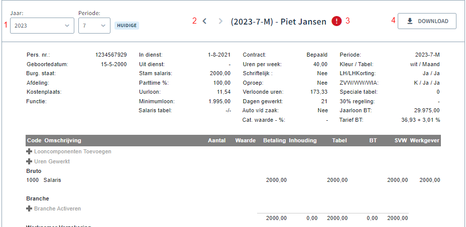 De nieuwe proforma loonstrook van de werknemer – Kennisbank Van Winssen ...